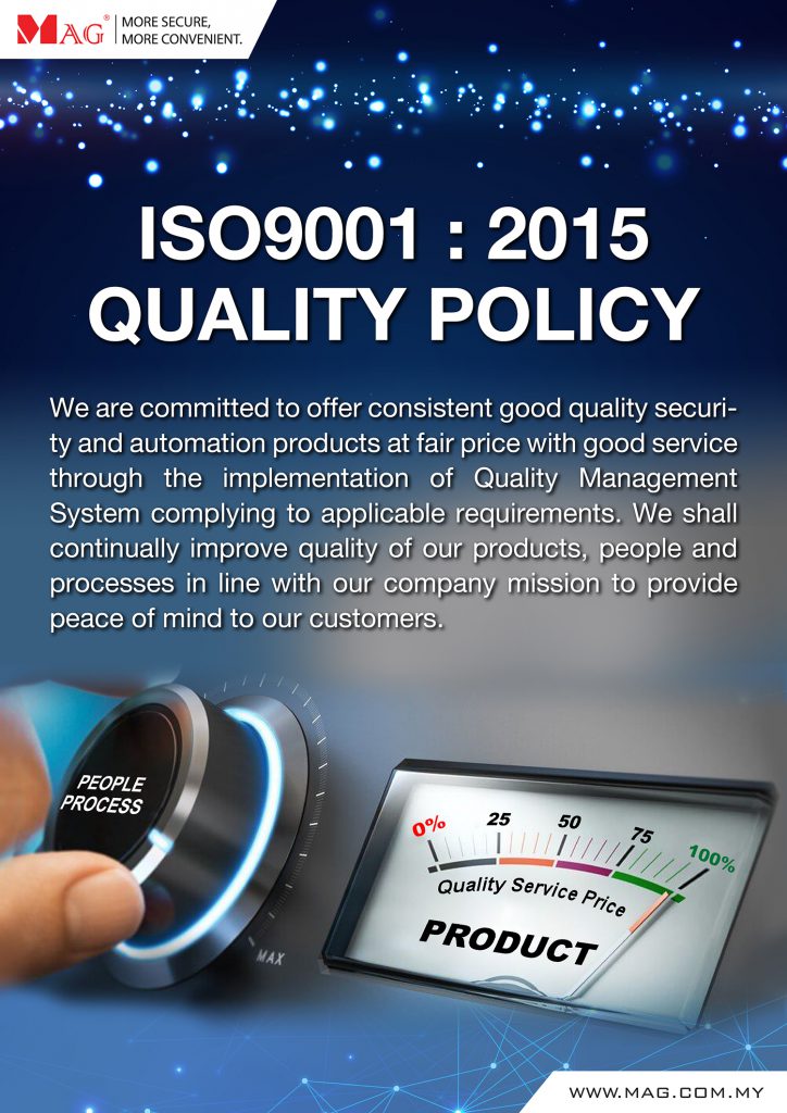 WE ARE MOVING TOWARDS ISO9001:2015 | MAGNET Security